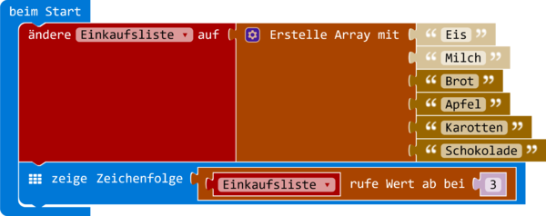 Array – microbit - Das Schulbuch